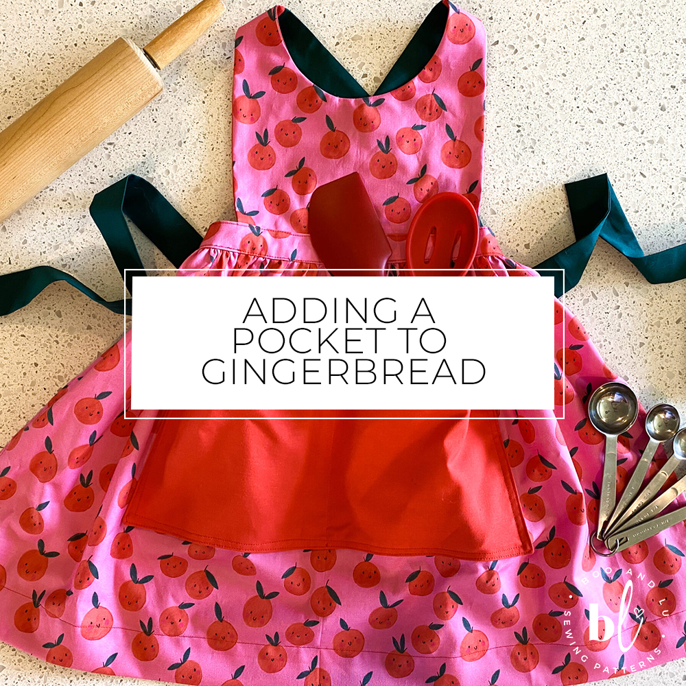 Adding a Pocket to the Gingerbread Apron - Boo and Lu