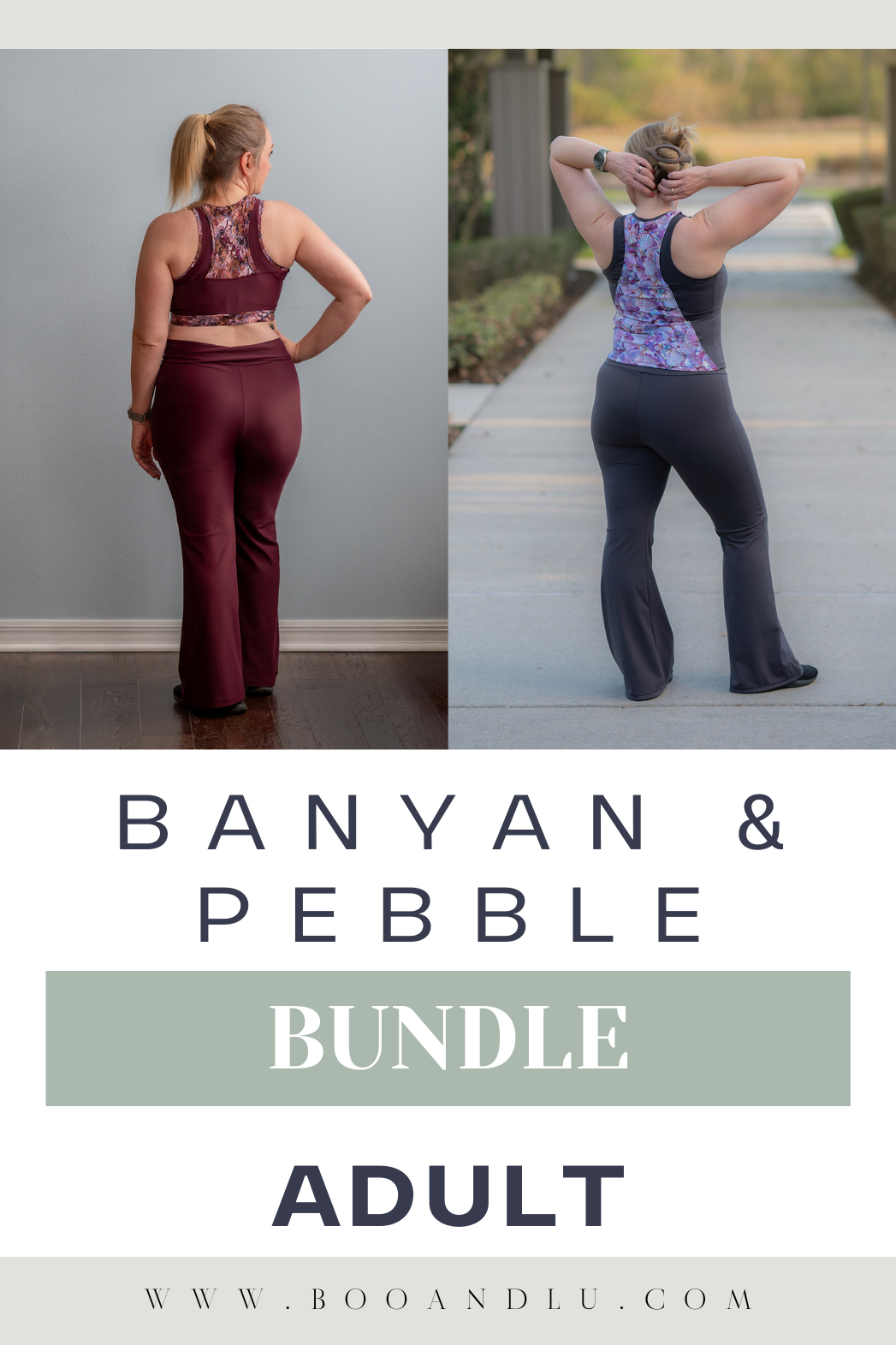 Adult Athletic Sewing Pattern Bundle | Pebble + Banyan PDF Pattern ...